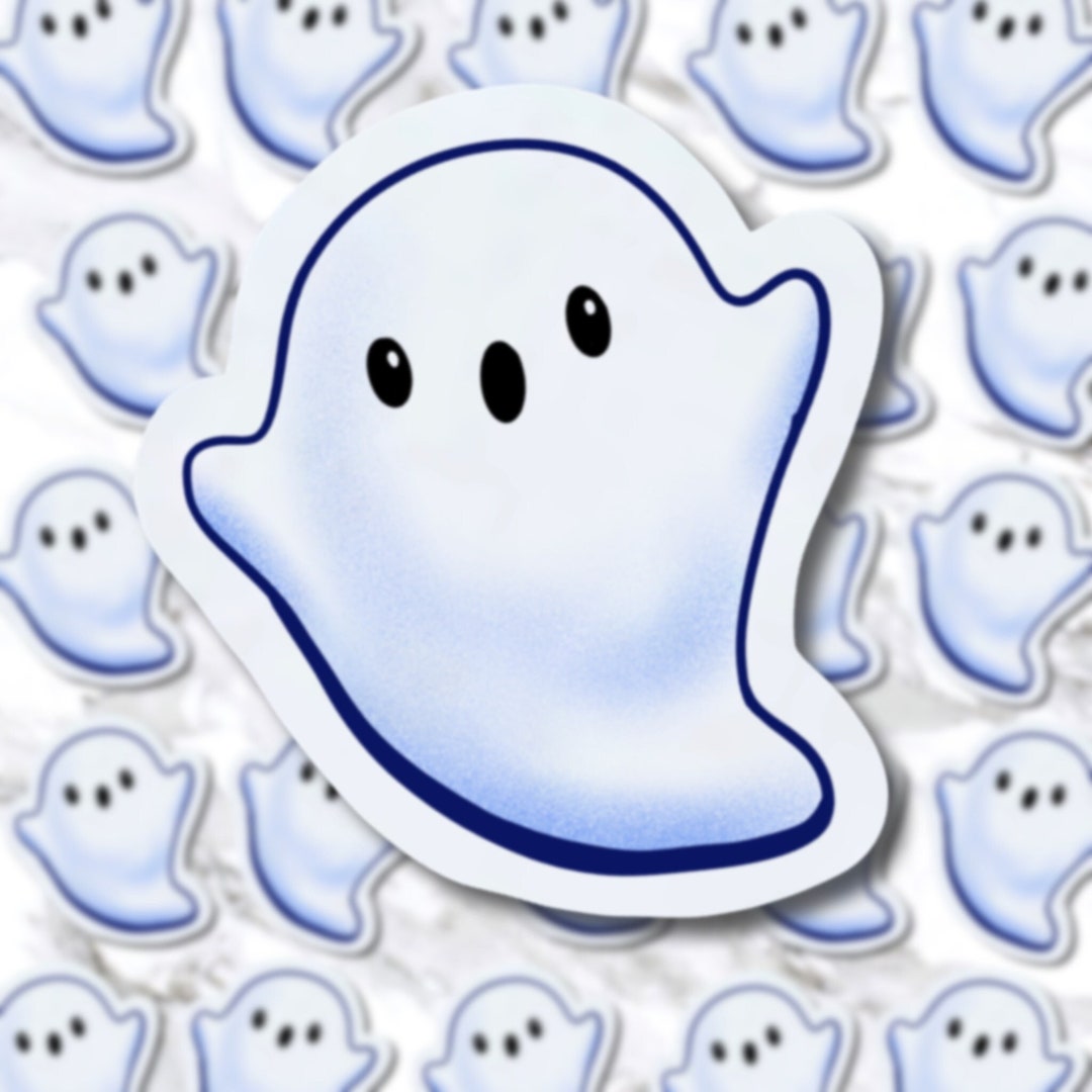 Ghost Sticker – Waterproof Vinyl Halloween Kawaii Decor - Etsy
