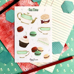 Tea Time Sticker Sheet - Etsy