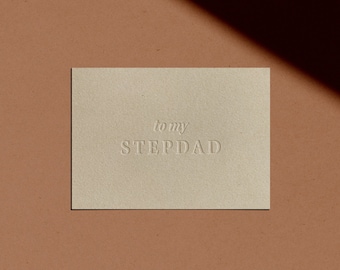 To My BRIDESMAID Card Letterpressed Minimal Simple Classy Modern - Etsy