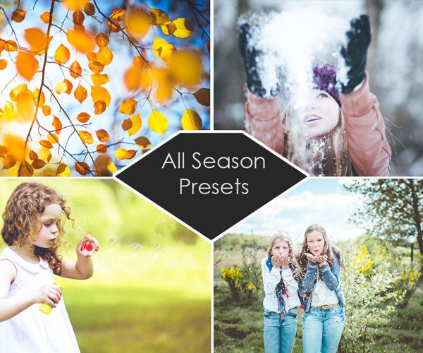 200 Lightroom Presets All Seasons Spring Summer Autumn Winter - Etsy