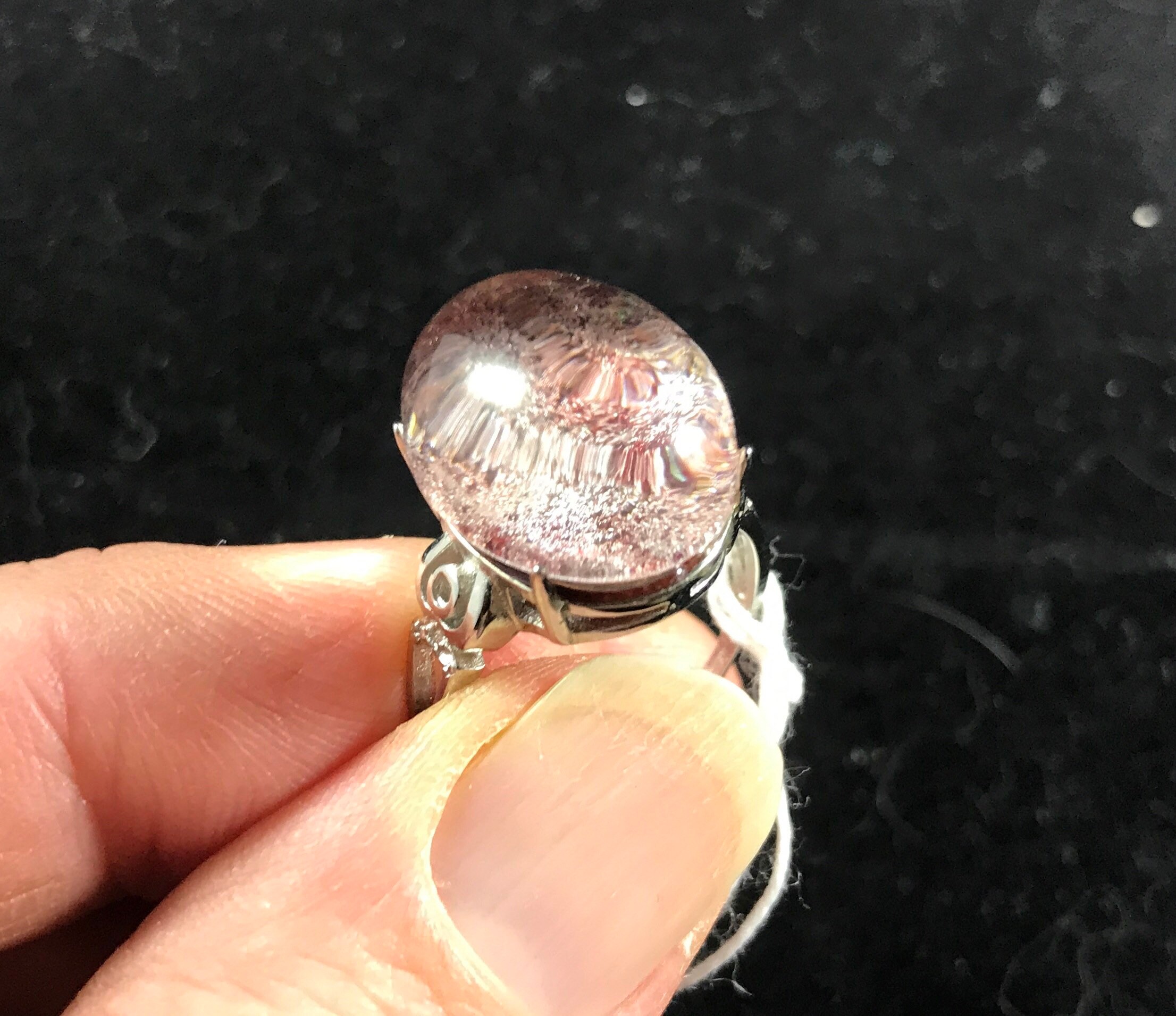 Red Phantom Quartz Ring - Etsy