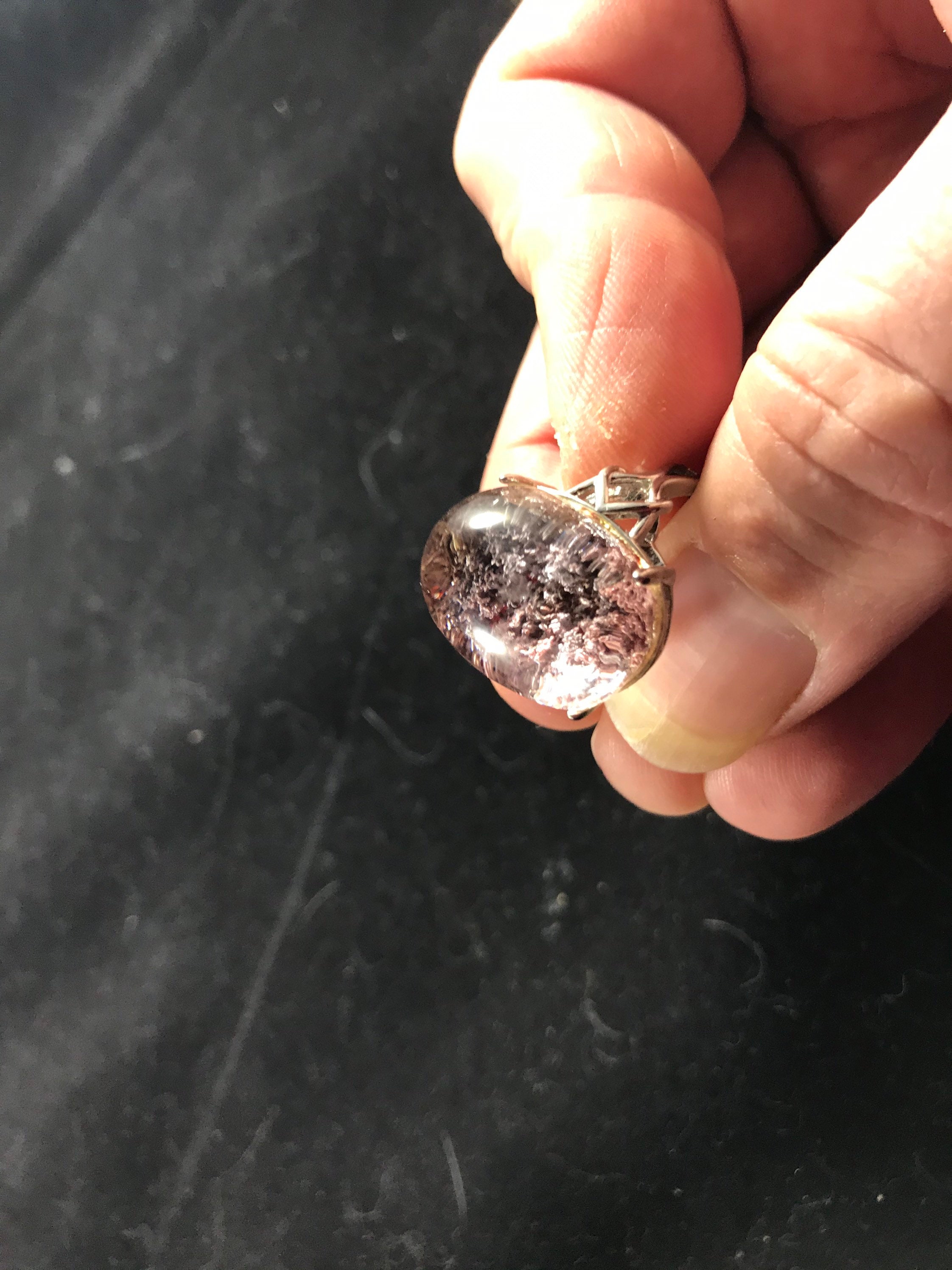 Red Phantom Quartz Ring - Etsy