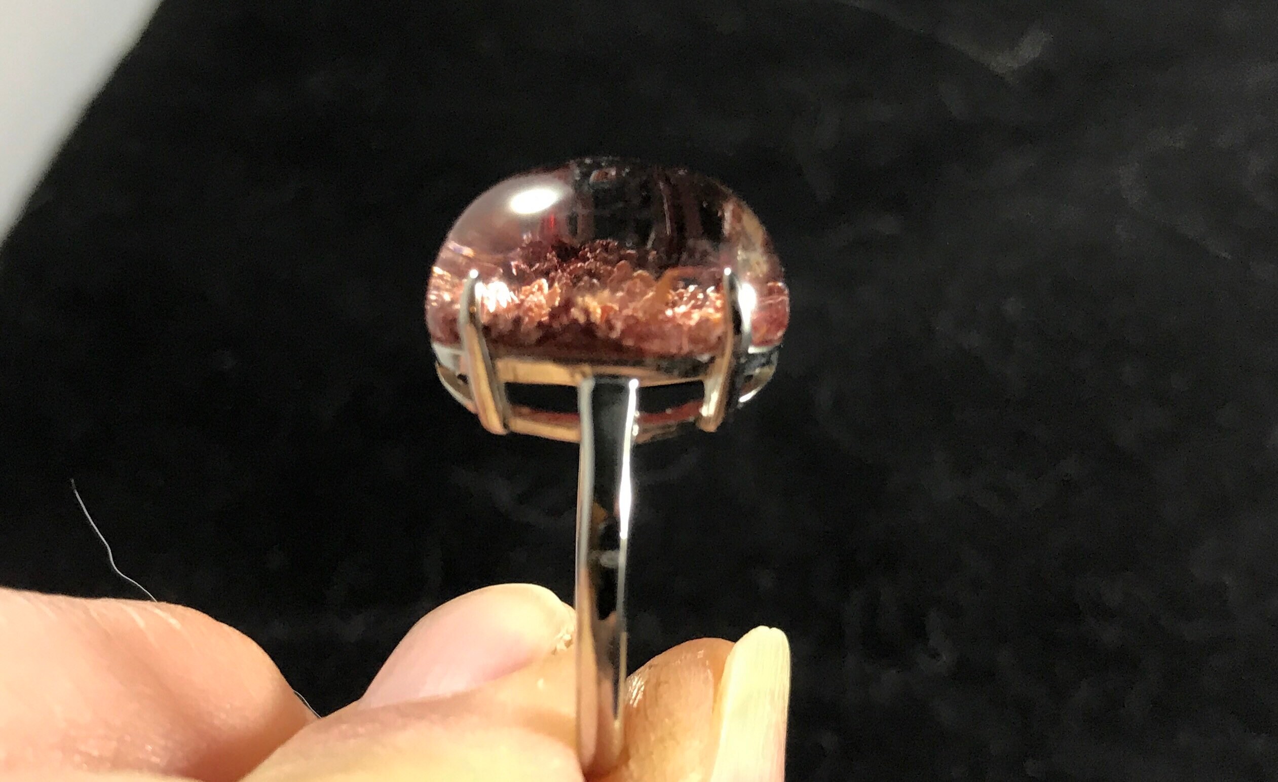 Red Phantom Quartz Ring - Etsy