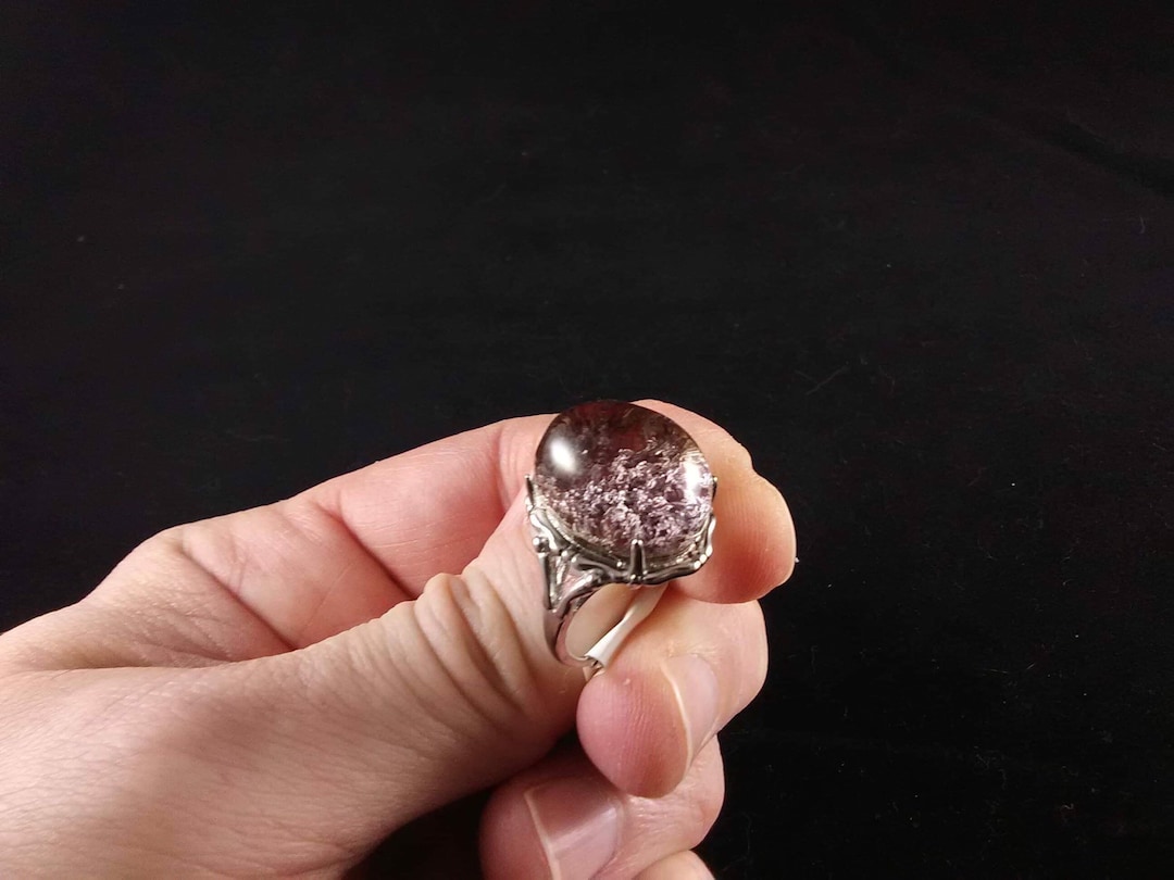 Red Phantom Quartz Ring - Etsy