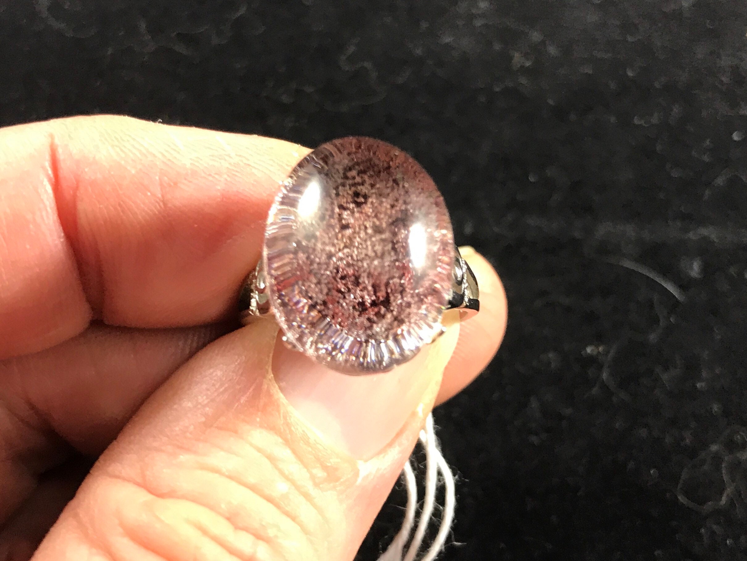 Red Phantom Quartz Ring - Etsy