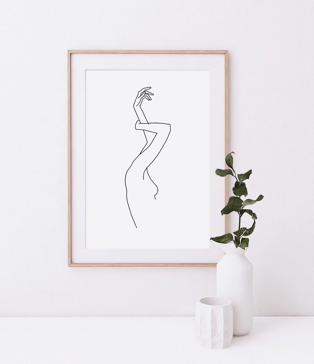 Sketch 71 LINE ART PRINT Minimalist Line Art Woman Body Lines - Etsy