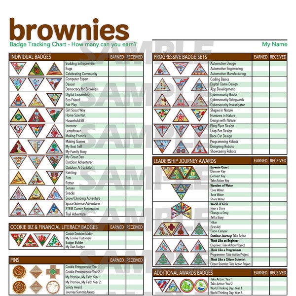Brownie Girl Scouts - Etsy