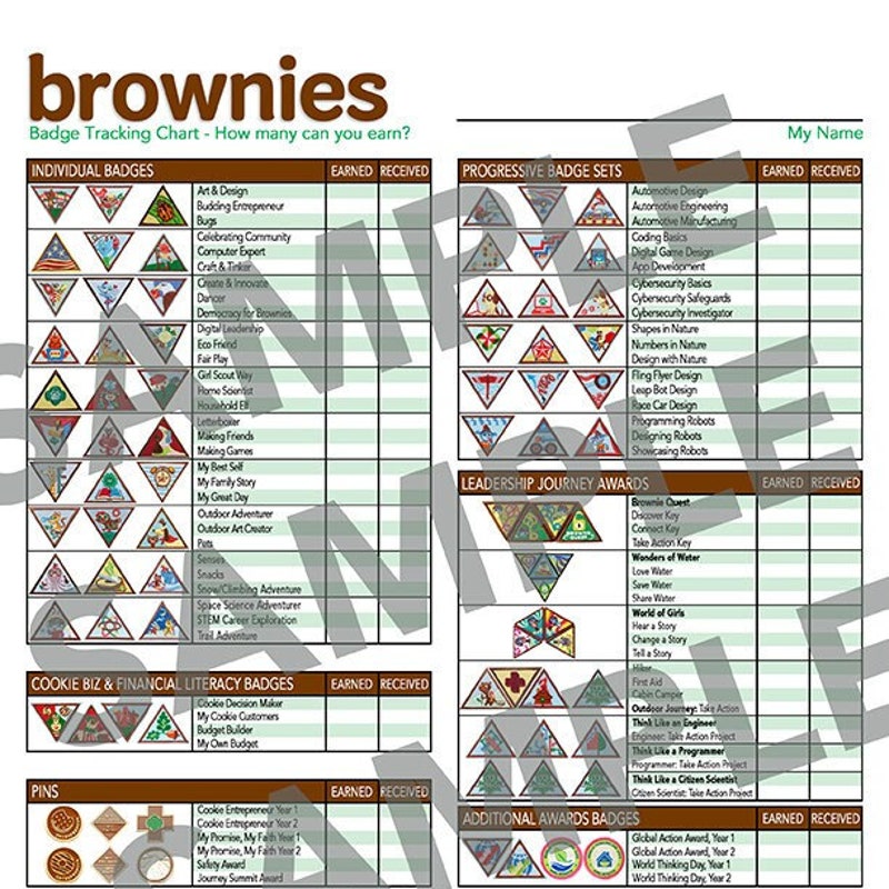 Girl Scout Brownies - Etsy