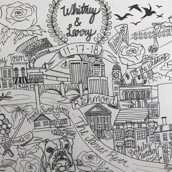 Map of Our Life - Etsy