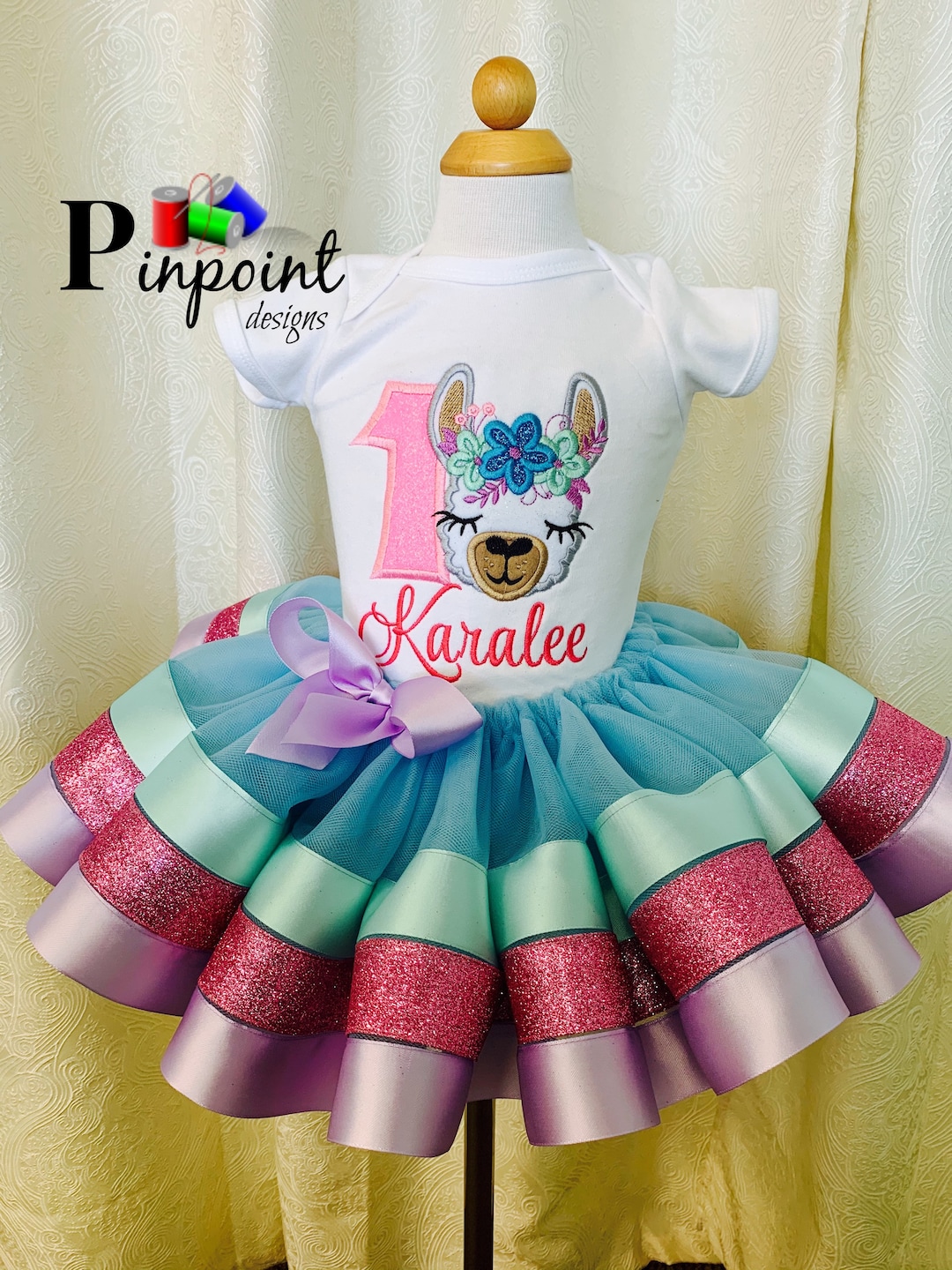 Llama Tutu Set, Llama Outfit, Llama Birthday Party, Llama First ...