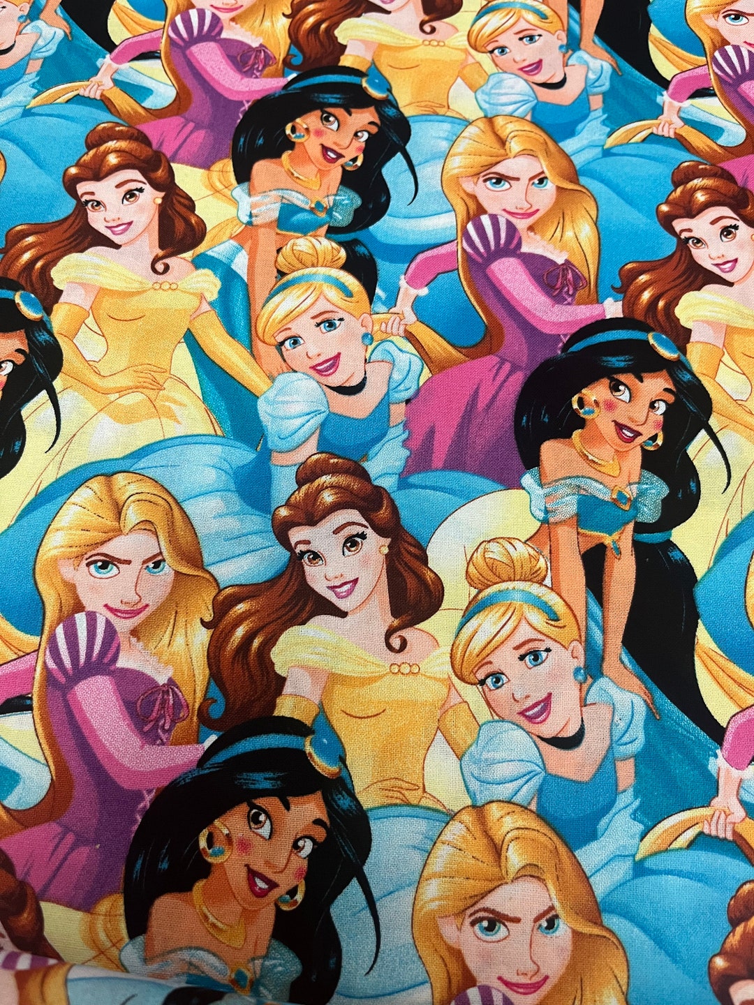Disney Fabric, Disney Princess Fabric Sold by the Half a Yard, Princess ...