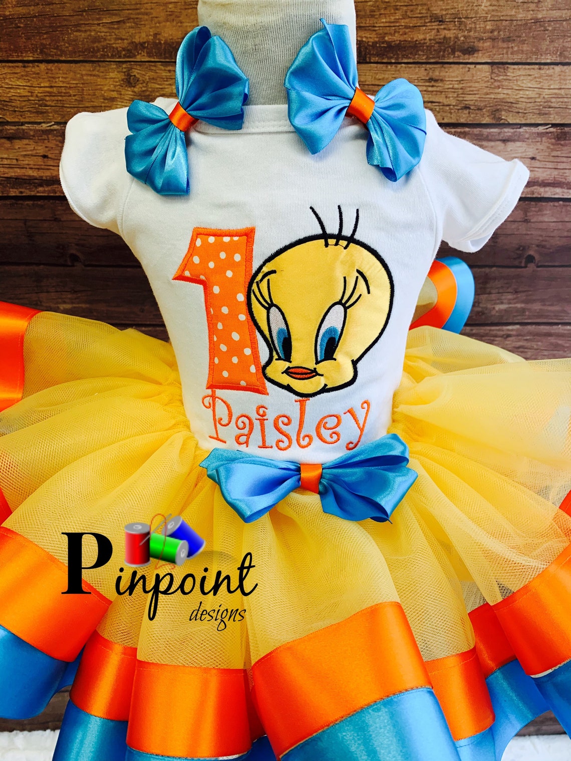 Bird Tutu Yellow Bird Birthday Baby Bird Outfit Tweety - Etsy