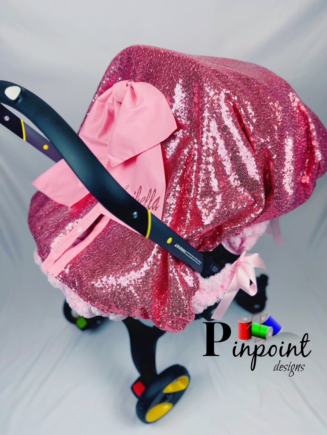 Pink Sequin Canopy, Sequin Canopy, Set Car Seat Cover, Sparkly Canopy ...