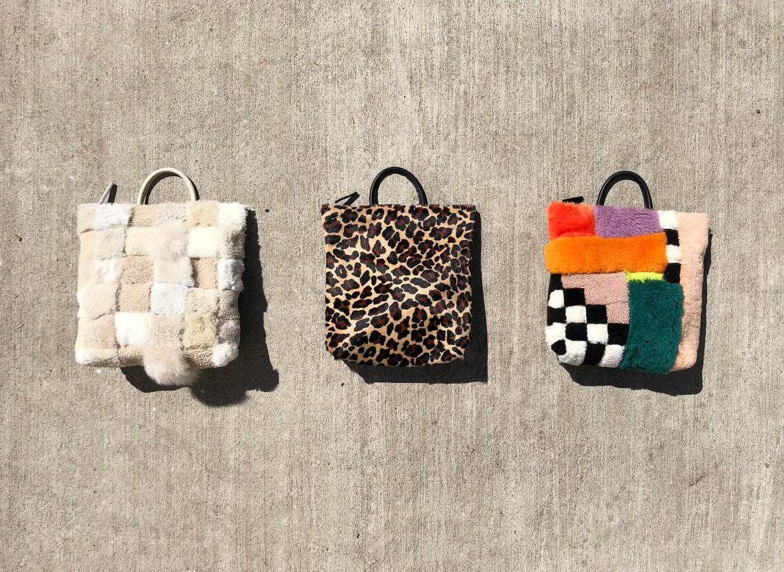 Playground Sheepskin Backpack Purse Womens Backpack | Etsy