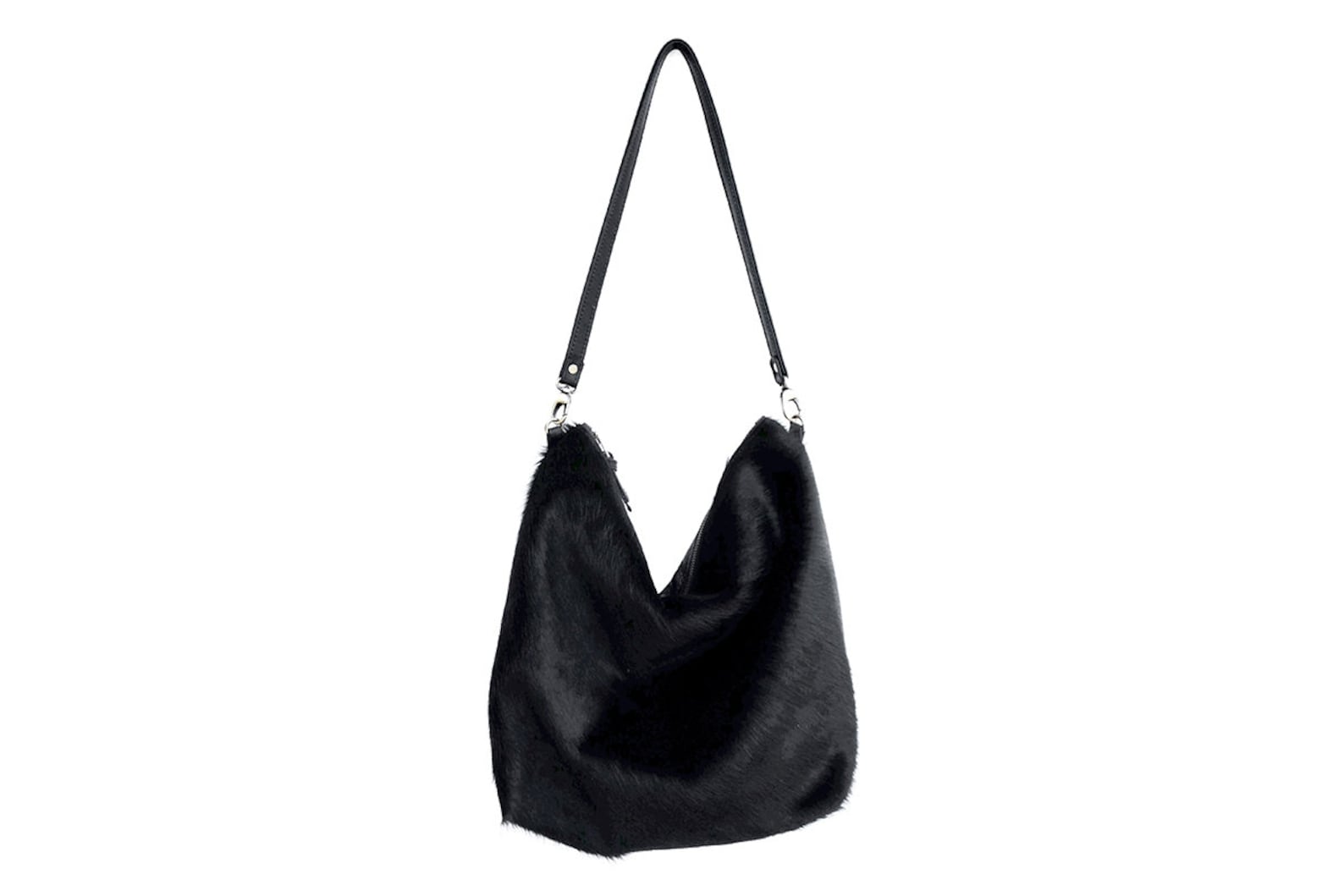 Black Cowhide Hobo Purse Hair on Hide Bag Carryall - Etsy
