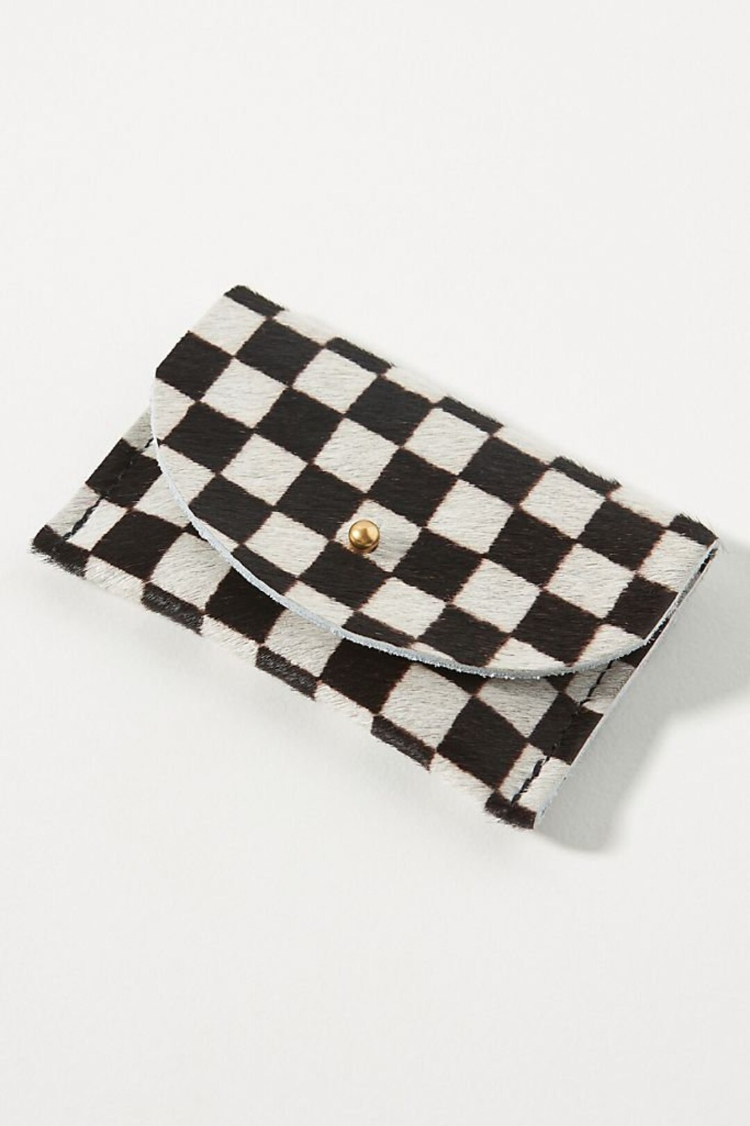 Checkered Cowhide Cardholder Bag Wallet Coin Purse - Etsy