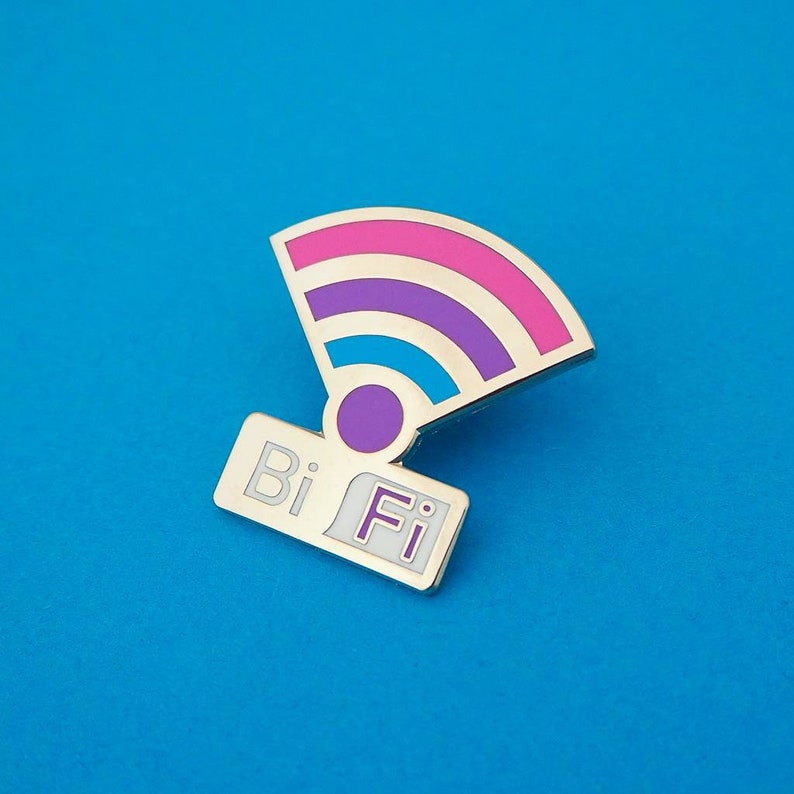 Bi-fi Enamel Pin - Etsy