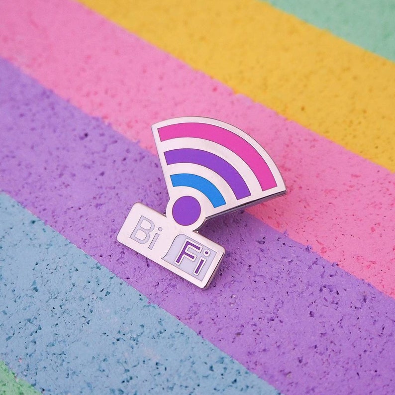 Bi-fi Enamel Pin - Etsy
