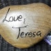 Actual Handwriting Message Rock Engraved Memorial Rock Outdoor Decor ...