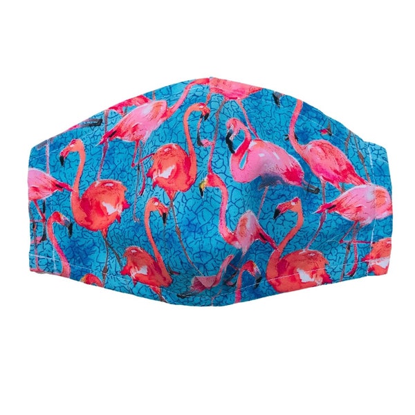 Flamingo Face Mask - Etsy