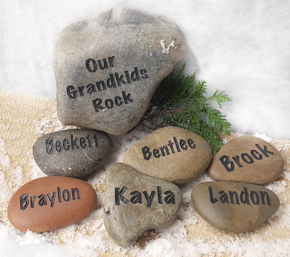 Our Grandkids Rock 4 to 6 Names Gift for Mom Personalized | Etsy