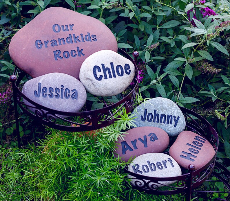 Our Grandkids Rock 4 to 6 Names Gift for Mom Personalized | Etsy
