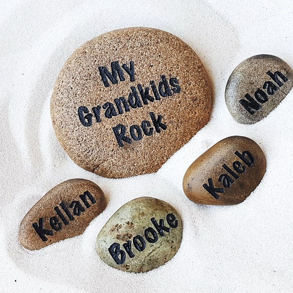 Engraved Rock - Etsy