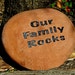 Our Family Rocks | Engraved Family Rock | Personalized Family Garden ...