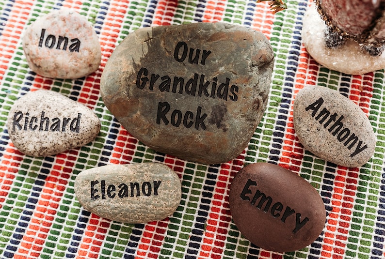 Name Rock-individual Engraved Name Stone-engraved Word - Etsy