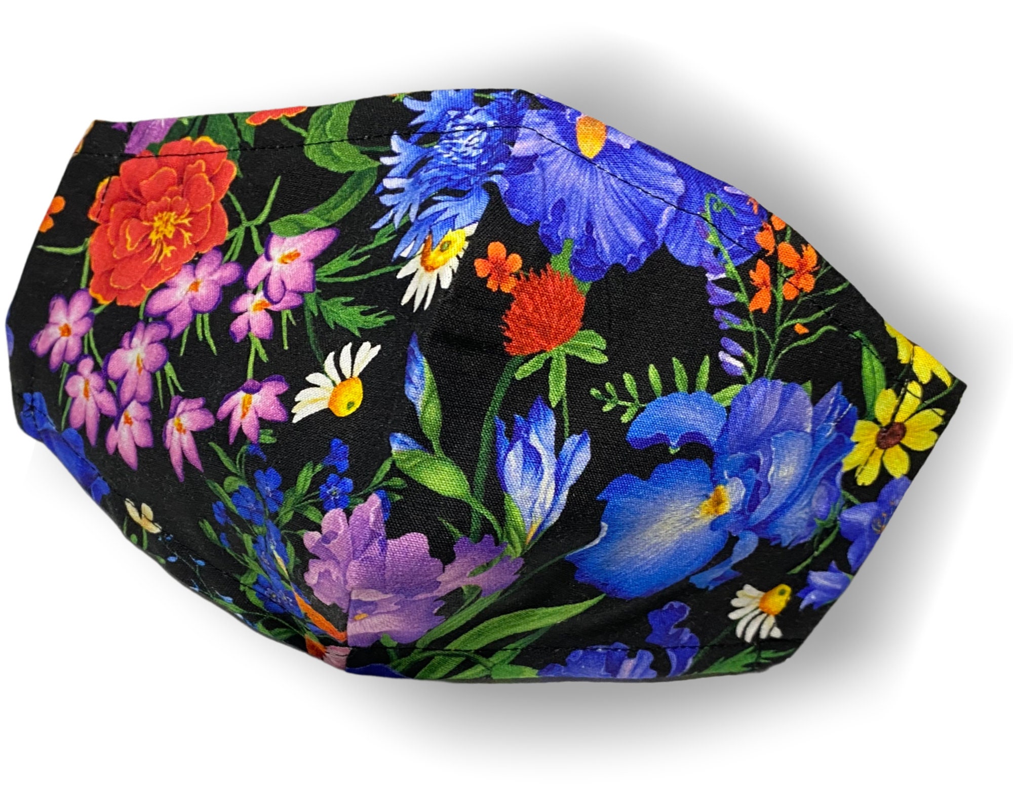 Floral Face Mask Reusable Face Mask Fitted Face Mask - Etsy UK