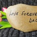 Actual Handwriting Message Rock | Engraved Memorial Rock | Outdoor ...