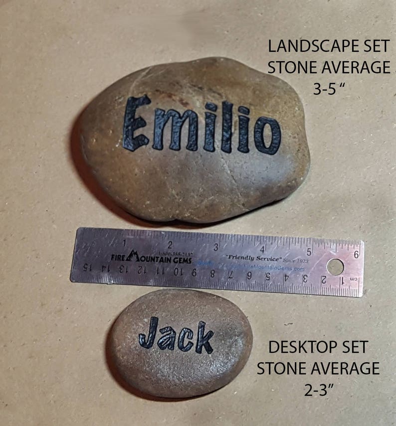 Personalized Engraved Rocks Garden Decor Custom Engraved - Etsy