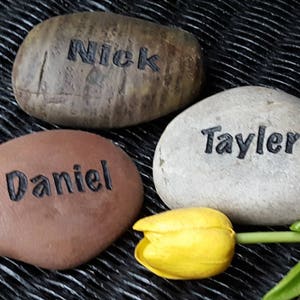 Our Family Rocks-personalized Family Stones-engraved Name Rocks-god ...
