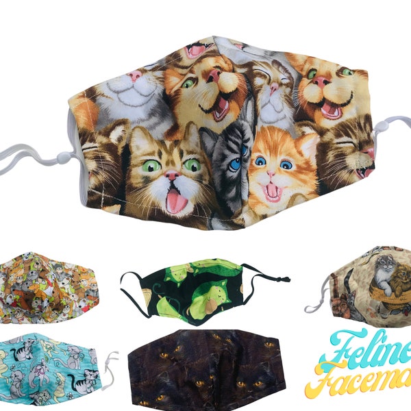 Cat Face Mask - Etsy