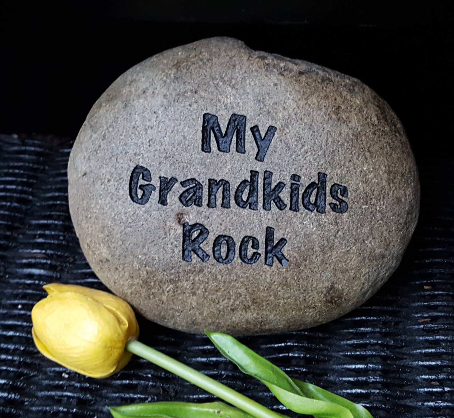 My Grandkids Rock, Gift for Grandma, Personalized Name Rocks, Gift for ...