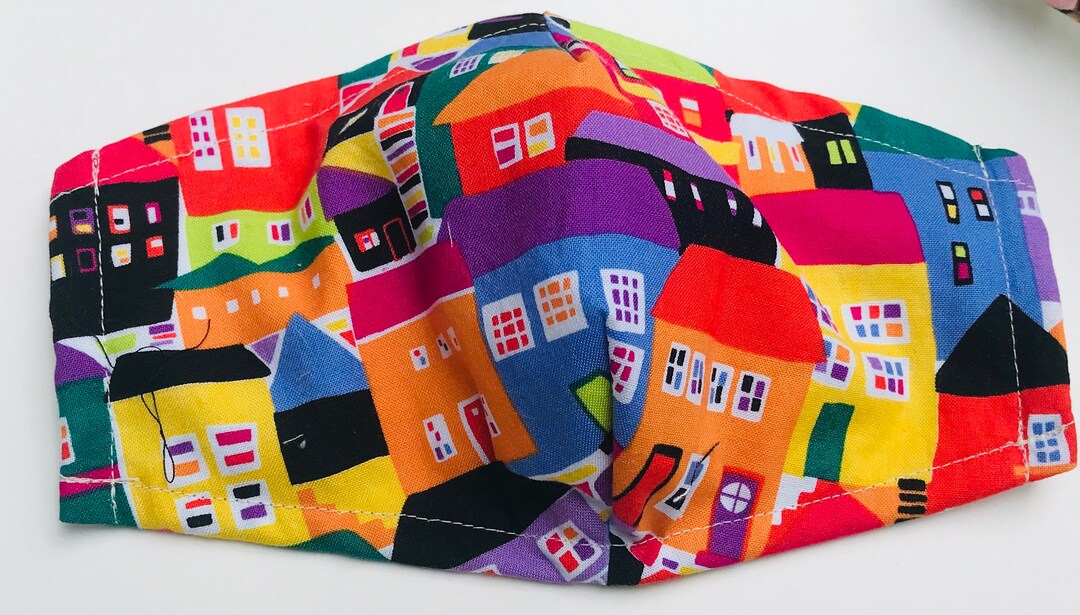 Designer Real Estate Face Mask 3-Ply Cotton Washable - Etsy.de