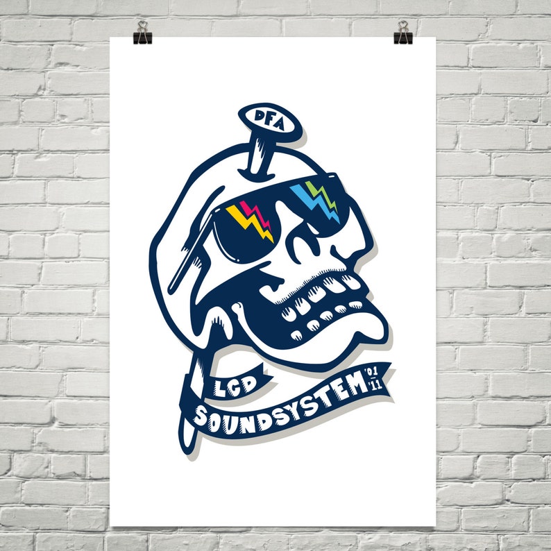 LCD Soundsystem RIP - Poster - Large Format - 24" X 36" - Etsy