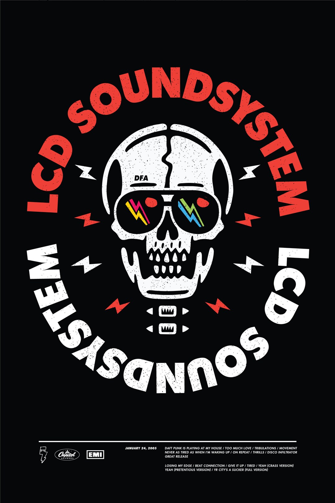 LCD SOUNDSYSTEM 'LCD' Poster - Print - 12" X 18" / 24" X 36" - Etsy