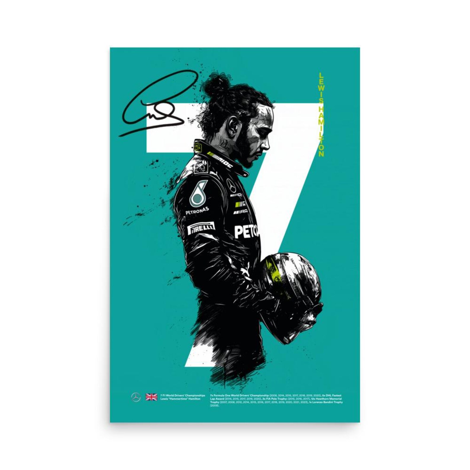 Lewis Hamilton: Stat Series Poster - Etsy