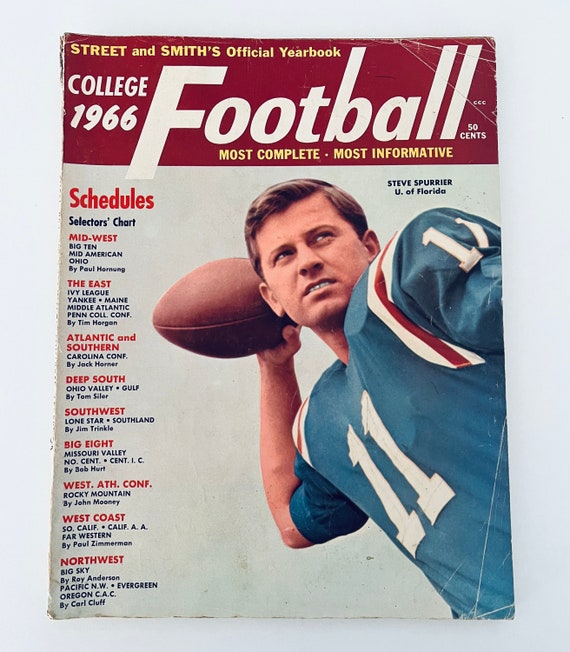 1966 Football Magazine Featuring Heisman Winner Steve Spurrier - Etsy