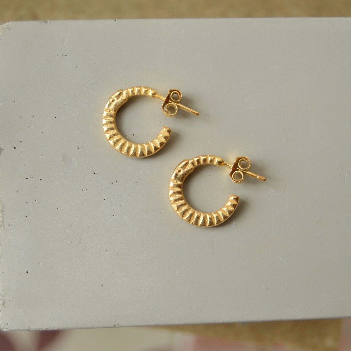 Ouroboros Hoop Earrings - Etsy