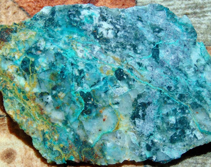 Inspiration Mine Chrysocolla - Rough Rock Slab - Etsy
