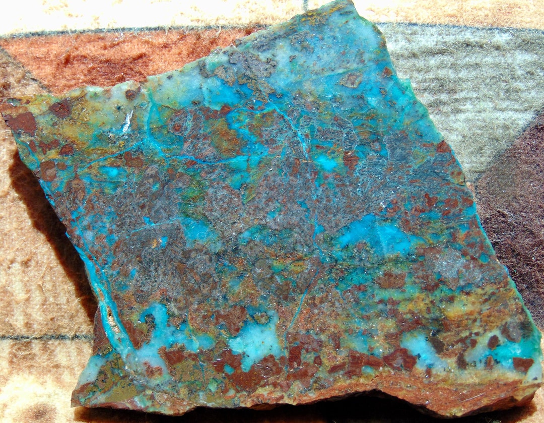 AZ Metallic Chrysocolla Rough Rock Slab - Etsy