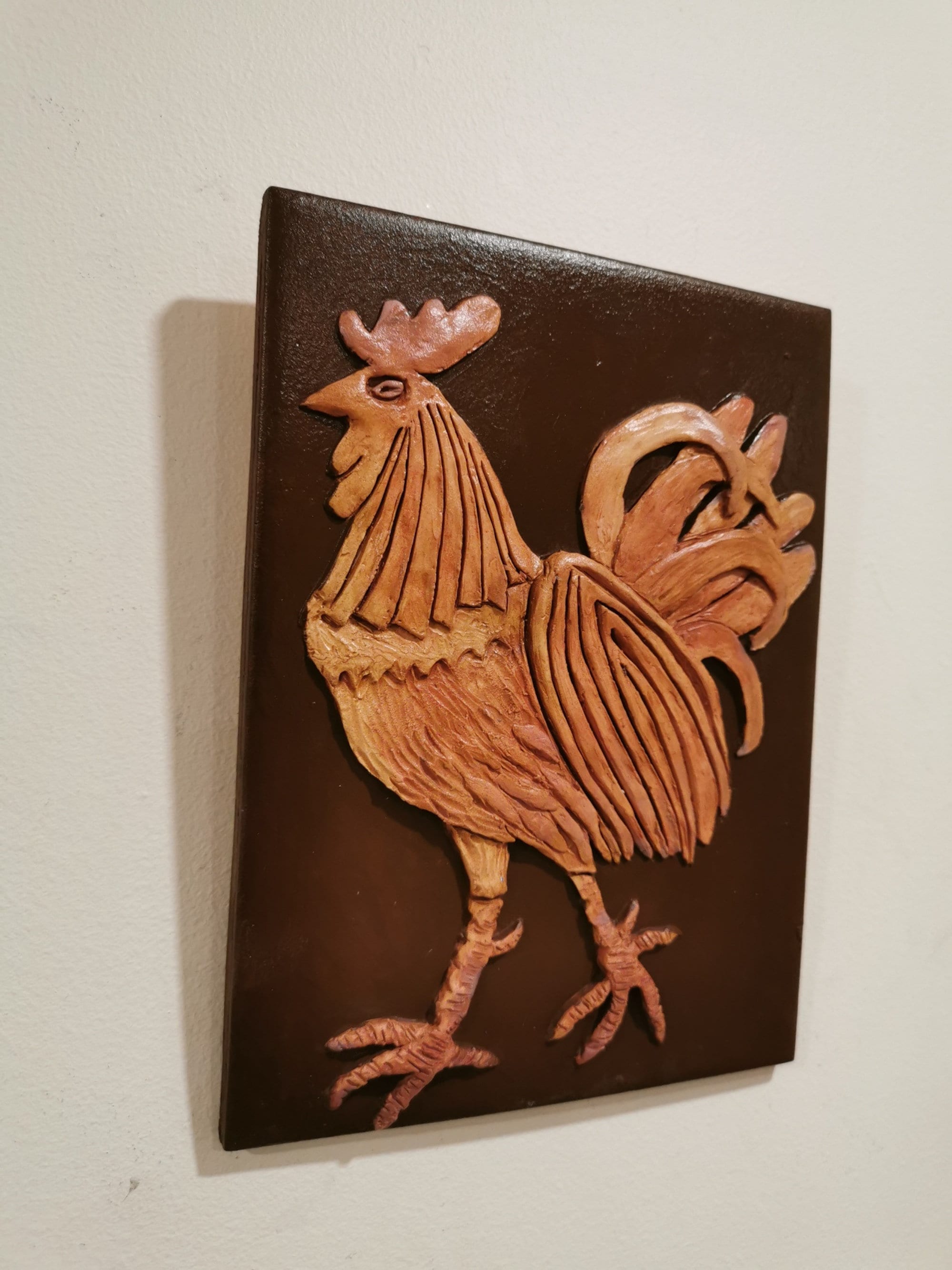Rooster Strut/ Barnyard Decorative Tile/rooster - Etsy Singapore