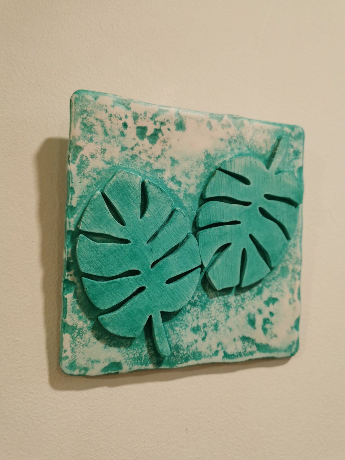 Green Leaves / Broad Leaves Tile/ Leaf Wall Art/ Nature Home | Etsy