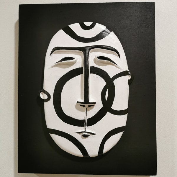 White Circle Mask - Etsy