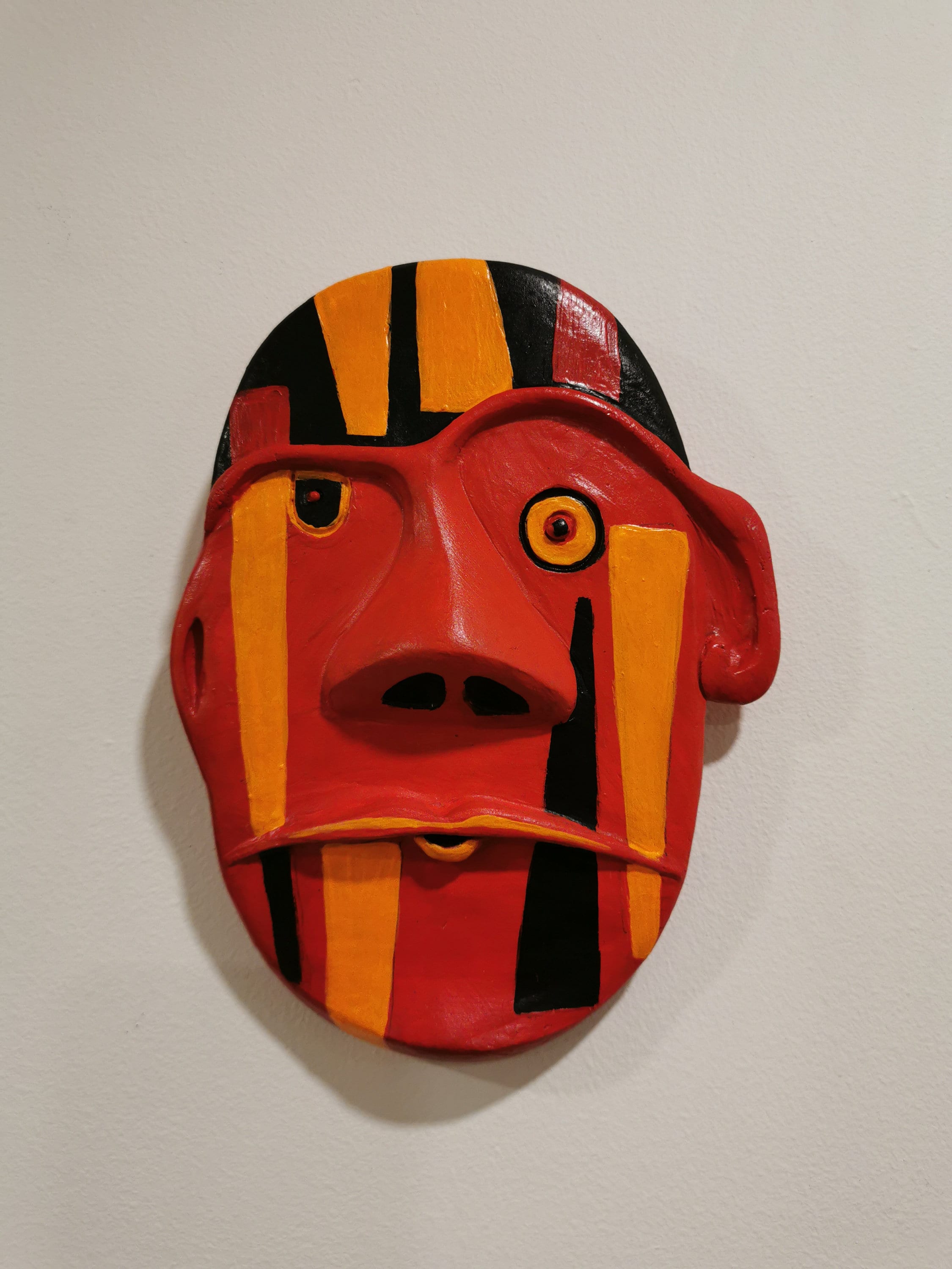 Face Art /modern Mask/minimalist Face/relief Wall - Etsy