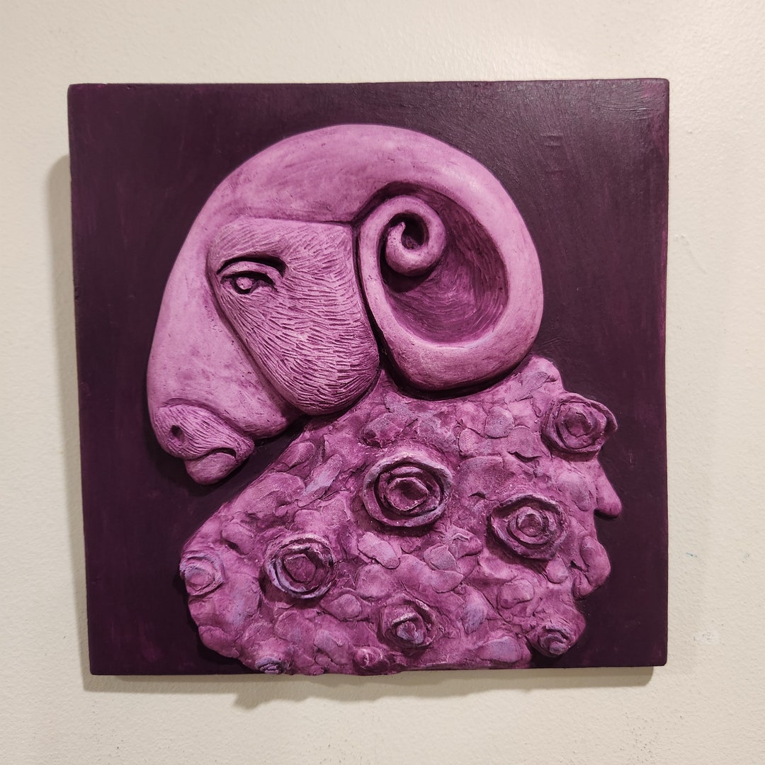 Goat Wall Tile/ram Decor/goat Gift/goat Artwork/wall Art/goat Decor ...