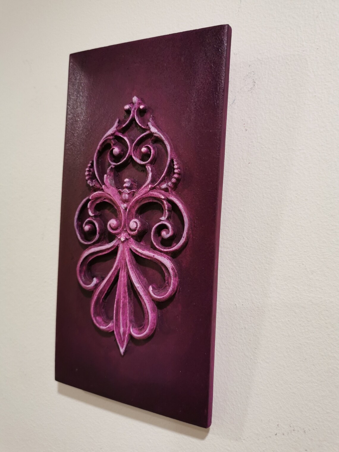 Vintage Decorative Art Tile/ Bas Relief/ Victorian Wall | Etsy