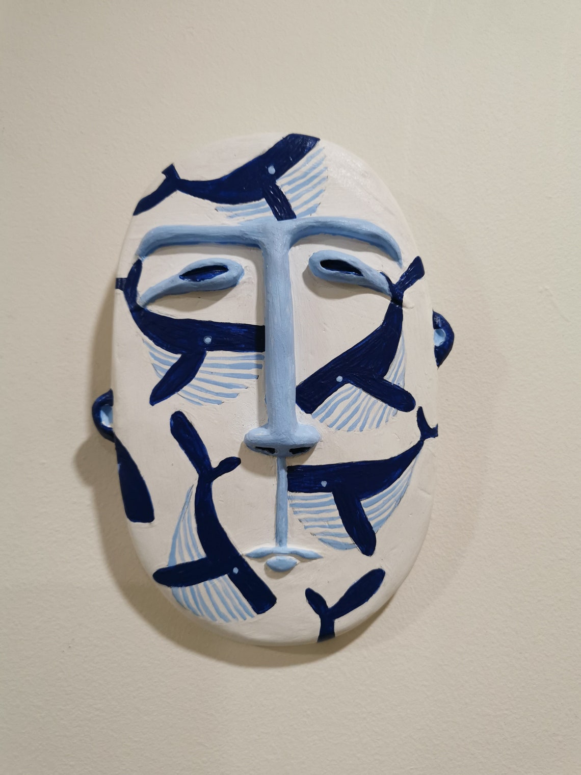 Whale Face/ Painted Whales/ Whale Mask /face Relief /whale - Etsy